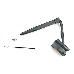 NoBo Pack of 5 Counter Coil Corded Wedgy Pen with Adhesive Backing, Black Ink