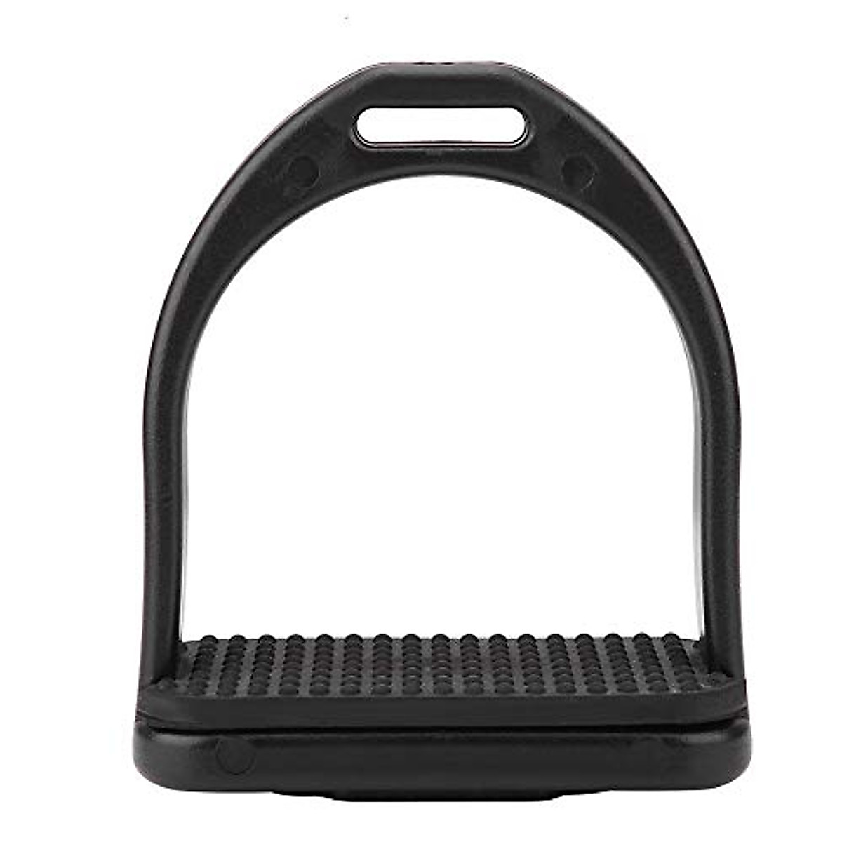 Maxmartt 1 Pair Black High Strength Horse Stirrup Durable Quality Plastic Riding Stirrups (S)