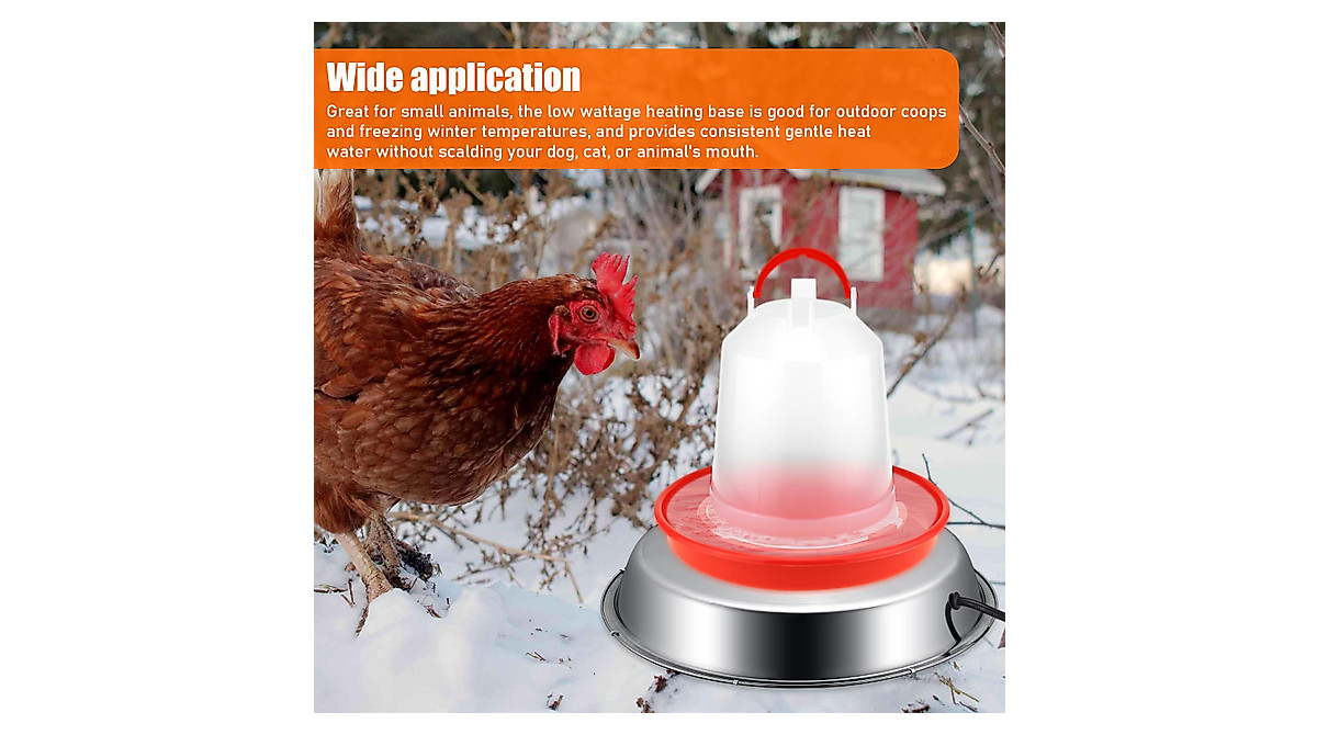Gsbomzap 12" Chicken Water Heater Base - Winter Deicer