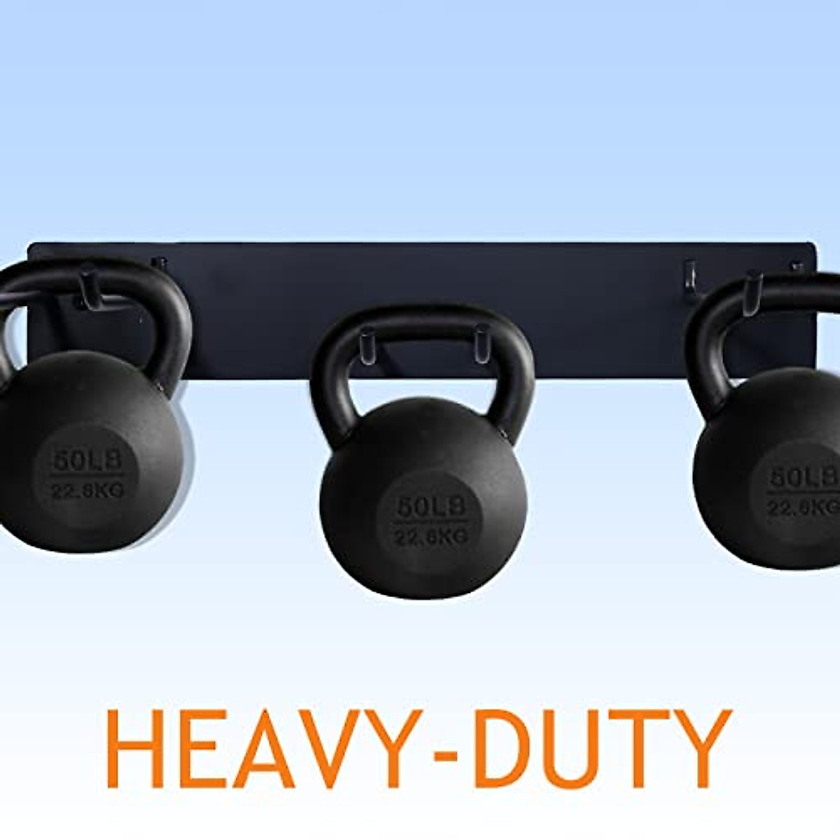 Tool Storage Rack Wall Mount , Garage Wall Mount, Heavy Duty Steel Hooks, Holds Garden Tools Rack ,Heavy Duty Storage Hooks (16.7")