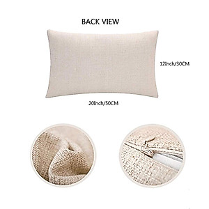 Easternproject I Love Us Throw Pillow Covers Housewarming Family Lover Home Decorative Lumbar Pillow Covers 12x20 Inch Black White