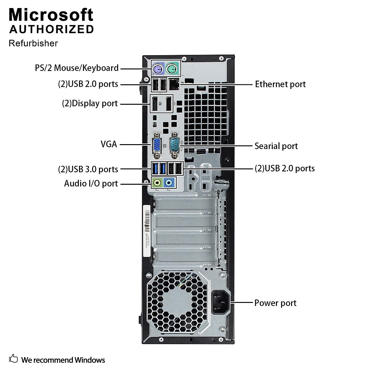 HP ProDesk 600 G1 SFF Business Desktop Computer, Intel Core i5 4590 up to 3.7GHz,16G DDR3, 2T, DVD, WiFi, Bluetooth 4.0, USB 3.0, VGA, DP, Win 10 64-Bit Supports English/French/Spanish(CI5) (Renewed)