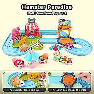 XQW Hamster Track Toys for Kids,Pets Set Toy Suitable for Ages 3, 4, 5,6,7, Kids Toy Great Gift Toddlers, Toy for Boys and Girls.(Rat Set)