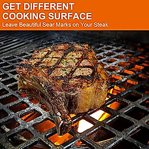 7670 Dual Sided Sear Grate for Weber Crafted, Replacement for Weber Genesis II 300/400 Series Genesis 2022 SX-325S S-325S E-325S EX-325S, Genesis II E-310 S-310 E-330 S335 E-410 S-410 E-435 Grills