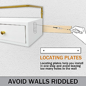 dreampossible Floating Shelves for Wall Storage, Wall Mounted Bathroom Shelf with Drawers Set of 2, Rustic Wood Floating Drawers for Living Room, Kitchen, Wall Decor, Plants, Books