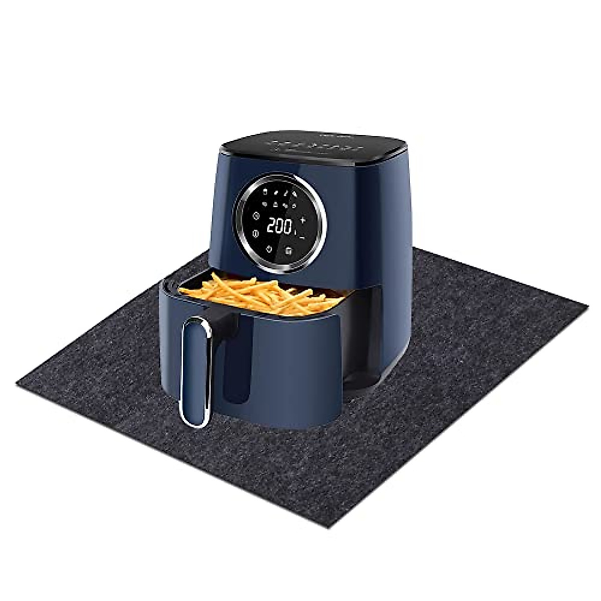 Under the Air Fryer Mat,Felt Fabric,Absorbing Oil Mat,Reusable Durable Washable Floor Mat Protect Decks ,Patios, Grease Splatters(Air Fryer Mat:24inches x 20inches)