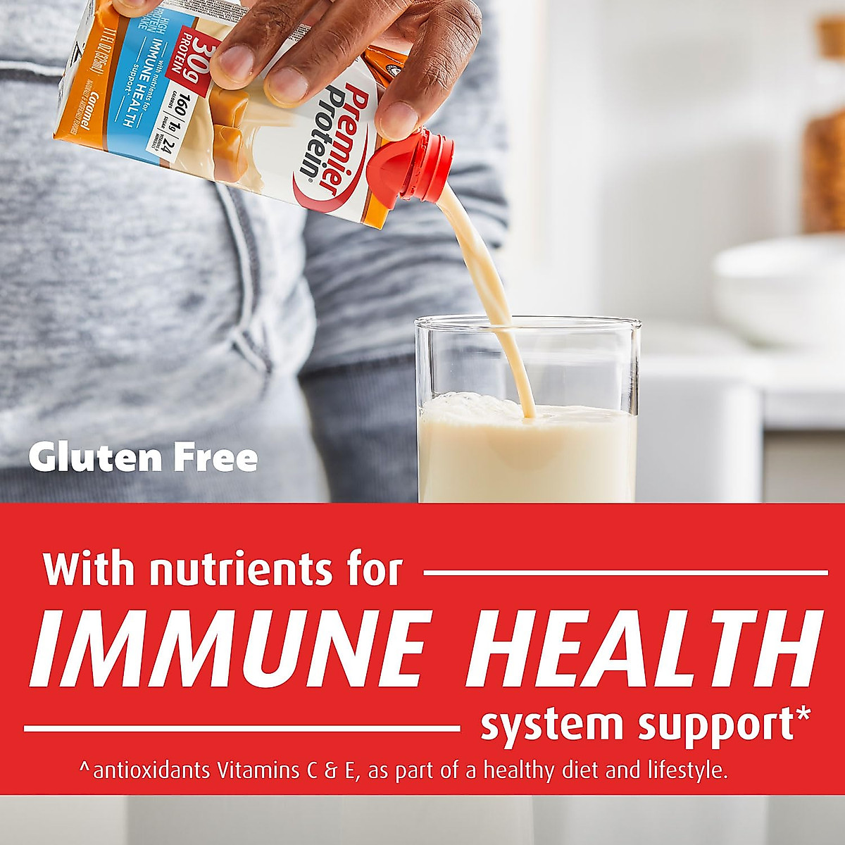 Premier Protein Protein Shake, Caramel, 30g Protein, 1g Sugar, 11 fl oz Pack of 12