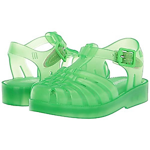 Mini Melissa Girls Flat Sandals, Green, 1 Little Kid