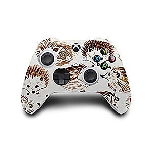 Head Case Designs Officially Licensed Cat Coquillette Hedgehogs Art Mix Vinyl Sticker Gaming Skin Case Cover Compatible with Xbox Series X Console and Controller Bundle