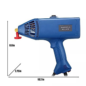 Portable ARC Welder, 110V/220V Handheld Welder Gun, 250 Amp IGBT LCD Digital Display, Welding Machine With Welding Gloves, Welding Helmet, Welding Brush, Welding Ground Wire, Welding Rod 2 220V