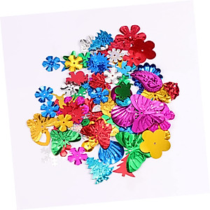 COHEALI 50 Grams Sequin Craft Mix Sequin Confetti Mix for Projects Assorted Glitter Sequins Sequins for Decor
