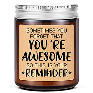 Lavender Scented Candles - Inspirational Gifts for Women - Best Friend,Friendship Gifts,Graduation Gifts-Funny Mothers Day,Birthday Gifts for Female,Mom,Wife,Girlfriend,Daughter,Sister,Coworker, Her