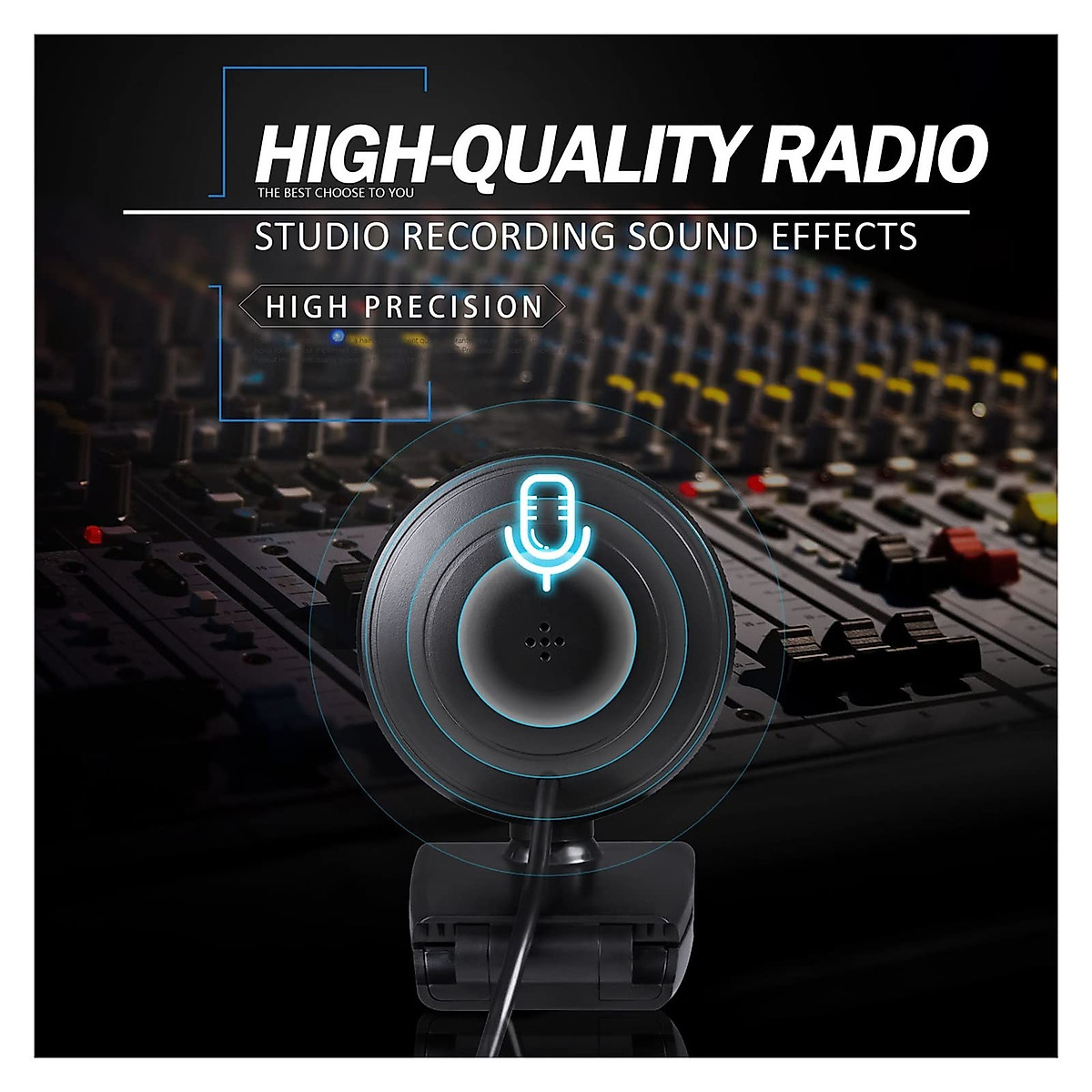 Webcam Webcam 4K Mini Web Camera for PC Computer Laptop with Microphone Auto Focus Light Video Webcam 1080P 2K Live Web Cam Accessories for Recording Calling Conferencing Gaming (1080P (with Tripod)