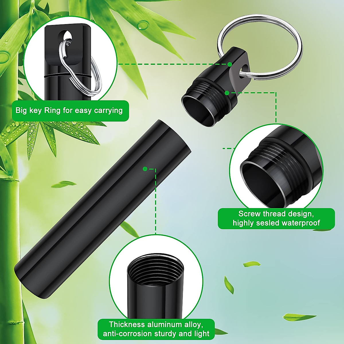 4 Pieces Portable Metal Toothpick Holders, Aluminum toothpick dispenser Pocket Toothpick Holder, Small Pill Case for Purse Pill Container Pill Holder for Outdoor Picnic Travel and Camping