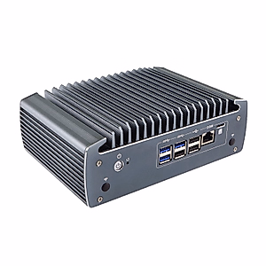 HUNSN Micro Firewall Appliance, Mini PC, OPNsense, VPN, Router PC, Core I3 10110U, RX10, AES-NI, 6 x Intel 2.5GbE LAN, HDMI, DP, COM, SIM Slot, TPM2.0, 16G RAM, 128G SSD