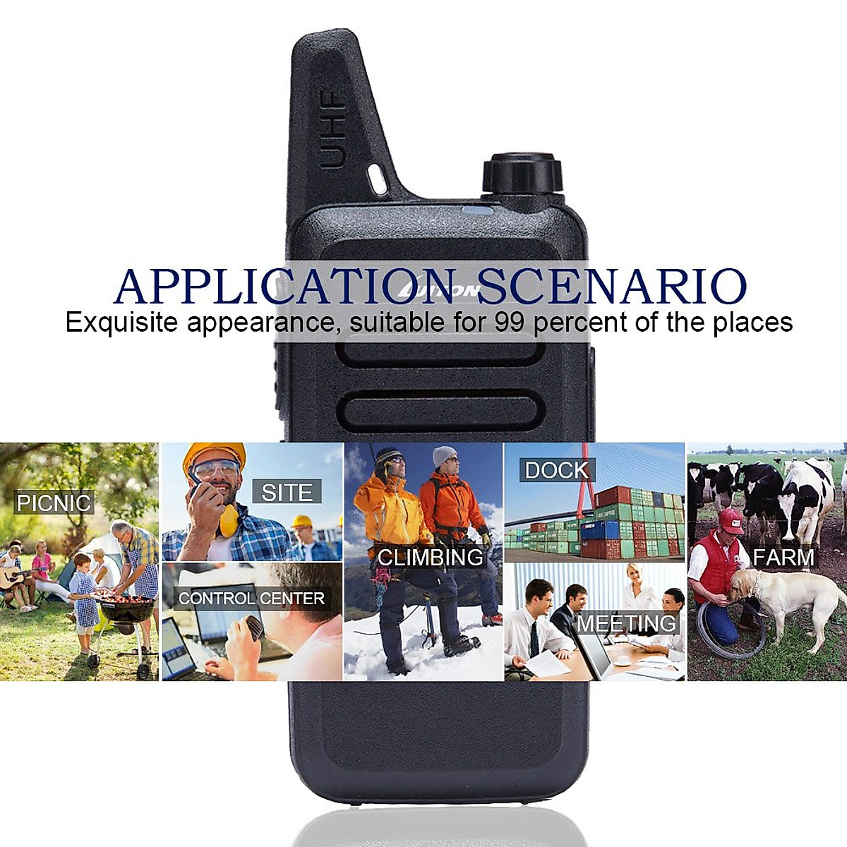 Walkie Talkies LT-316 GMRS Outdoor Camping Hiking Hunting Uhf Mini Walkie Talkies 3 Watts Output 5-10 Miles Range Micro USB Charging Amateur Two Way Radio (Pair) (Black)