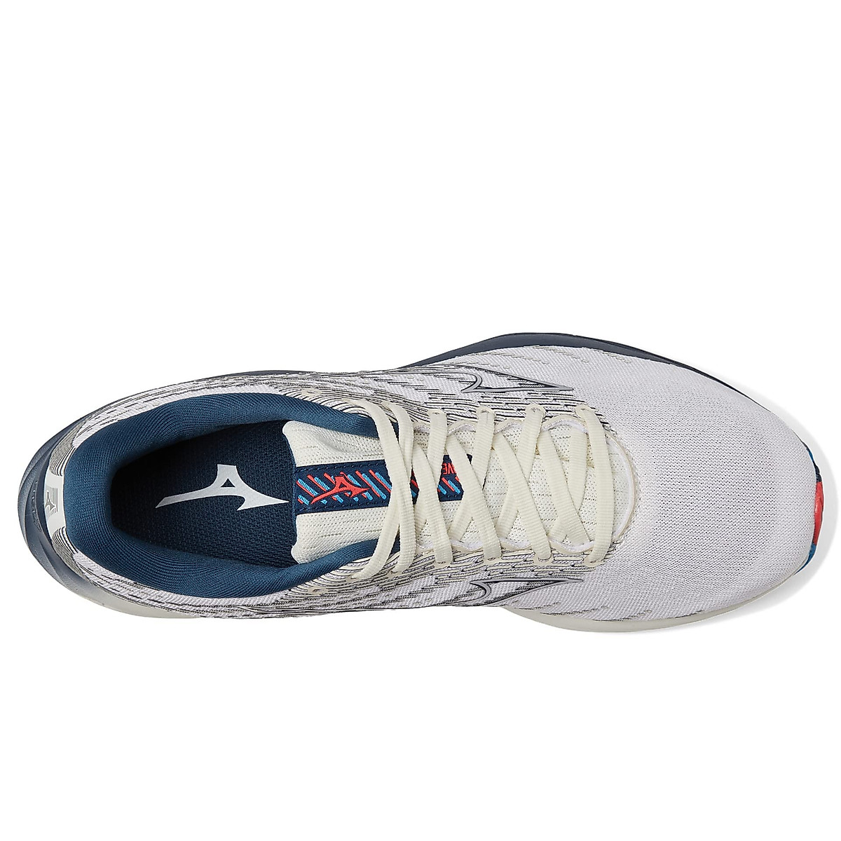 Mizuno Women's Wave Rider 26 | Neutral Running Shoe | Snow White/Silver | US 8