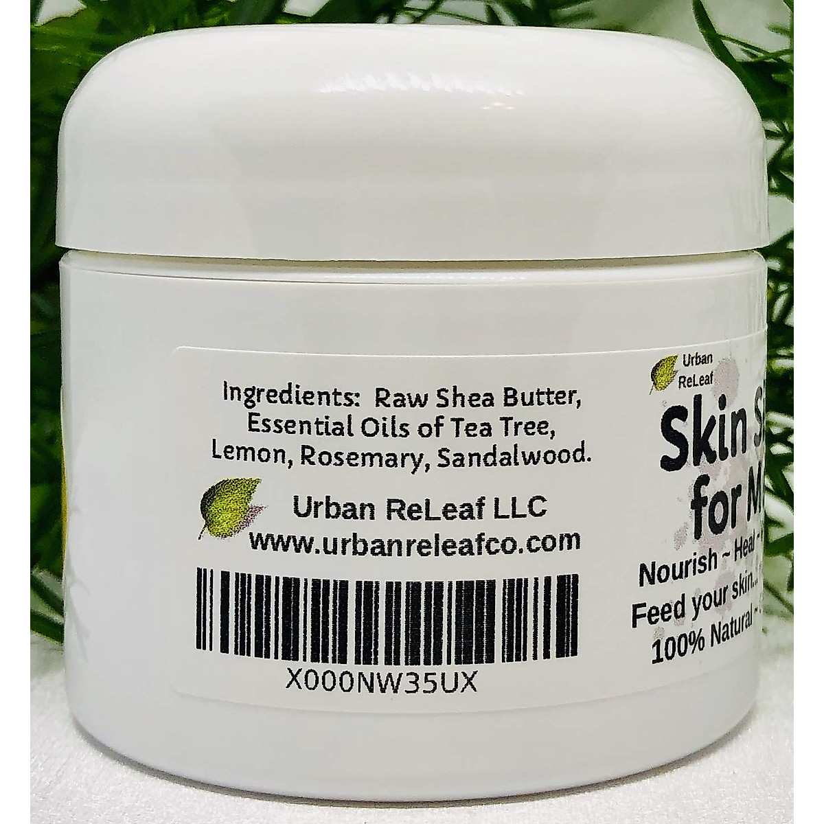 Urban ReLeaf Skin Silk for Men! Heal Dry, Irritated Skin & Overworked Hands. Soothe Shaved Faces, Necks, Heads! 100% Natural, Vegan. Man Dad Fathers Gift