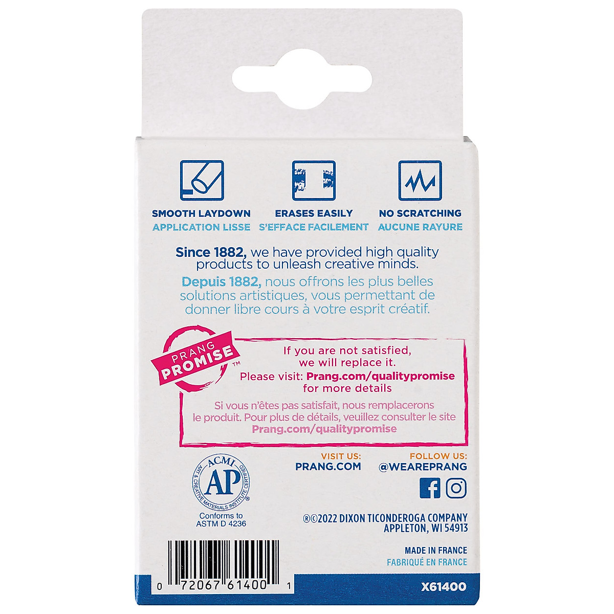 Prang Board Chalk, Assorted Colors, 12 Count