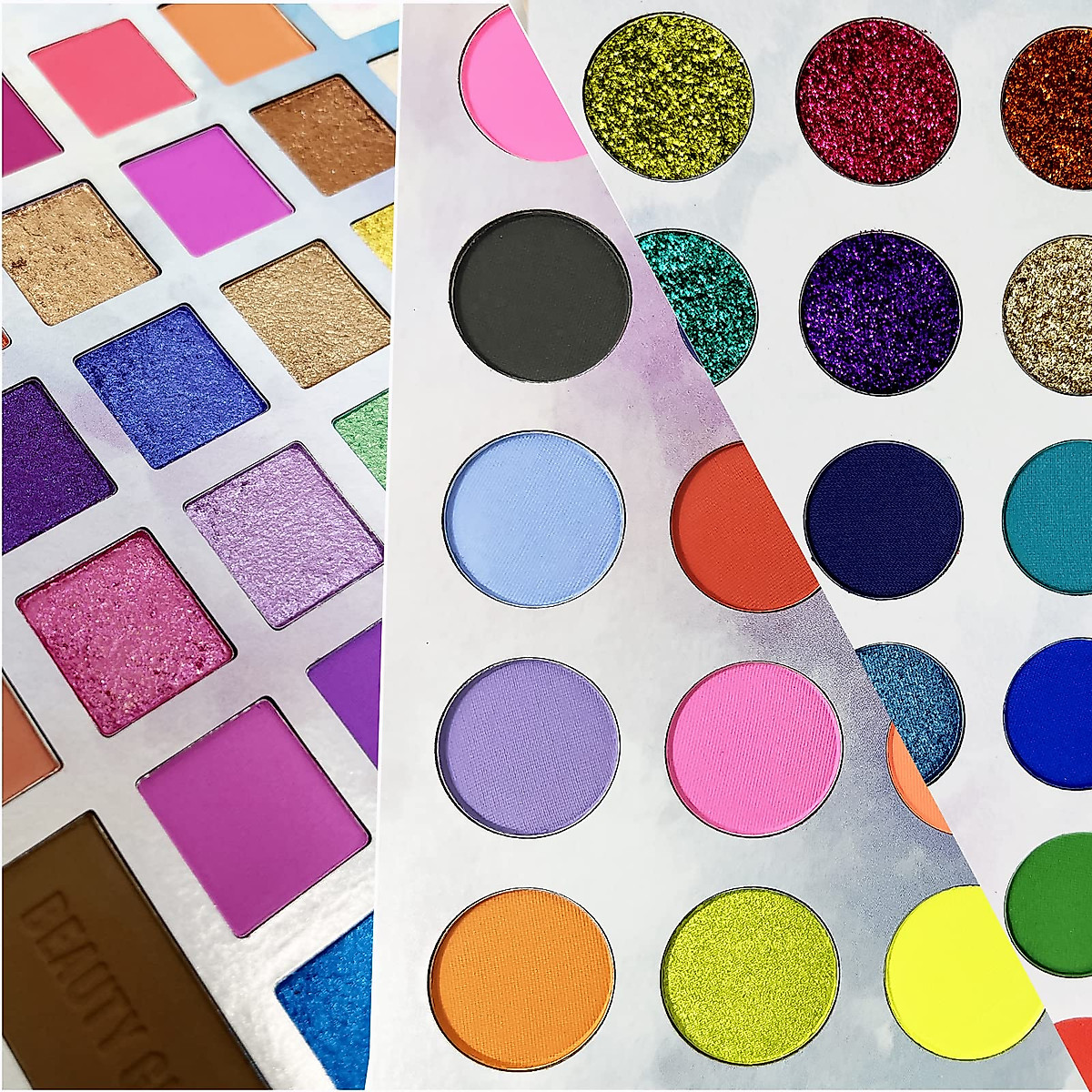 82 Vibrant Shades Makeup Palette - Matte, Shimmers, Glitters, Blush, Highlighter, Contour - Highly Pigmented Beauty Kit for Eye and Face - Perfect for Creating Bold and Unique Looks