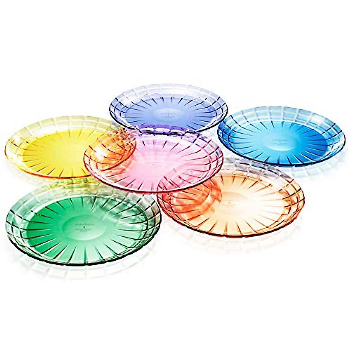 SCANDINOVIA - Unbreakable Premium Tableware - Set of 6 - Tritan Plastic - Perfect for Gifts - BPA Free - Dishwasher Safe - Stackable (9 3/4" Plates)