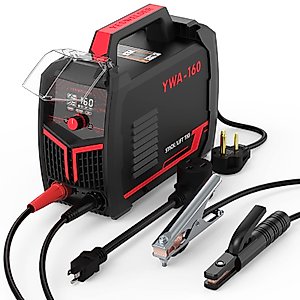 YESWELDER Stick Welder,125Amp Hot Start ARC Welder Machine,Digital Display IGBT Inverter MMA Welder,110/220V Dual Voltage Portable Welding Machine