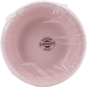 Creative Converting 20 OZ. PAPER BOWLS, Classic Pink