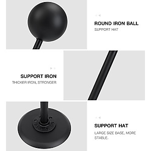 XIAO PEI Hat Holders Vintage Dome Shape Design Removable Metal Hat Rack/Helmet/Cap/Wig Storage Holder Display Stand. (2 Black)