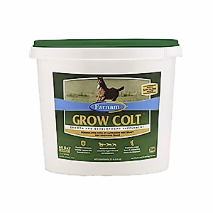 Farnam Grow Colt Supplement for Growth & Development, Supports Normal, consistent Growth in First Years of foal's Life, 7.5 lbs, 60 Day Supply