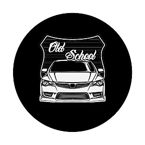 Classic Import Car, Japanese Racer, Men's Old School Tuner PopSockets Swappable PopGrip