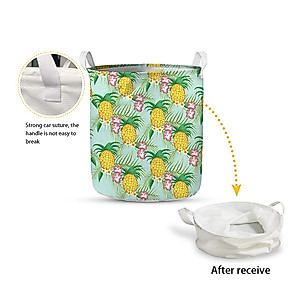 ZFRXIGN Blue Laundry Hamper Sea Turtle Ocean Themed Kids Storage Bins for Bedroom/Home/Dorm Collapsible Round Sports Laundry Basket for Child Room Nursery