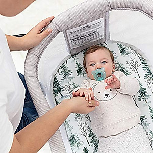 Pobi Baby - 2 Pack Premium Bassinet Sheets for Standard Bassinets - Ultra-Soft Cotton Blend, Stylish Animal Woodland Pattern, Safe and Snug for Baby (Magical)