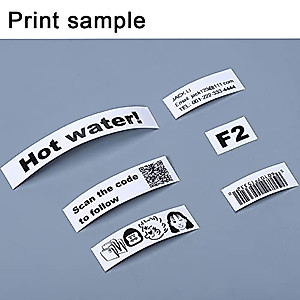Tz Tape 18mm 0.7 Laminated White Replacement for TZe-241 TZe241 3/4" Compatible with Brother Laminated P-Touch Tape, Black on White, Work with Brother Ptouch PTD400 PTD410 PTD600, 3-Pack