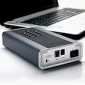 iStorage diskAshur DT2 256-bit 6TB | FIPS Level 3 Certified | Secure encrypted Desktop Hard Drive | Password Protected