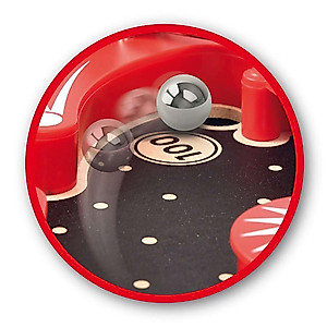 BRIO 34017 Pinball Game - Classic Vintage Arcade Style | Engaging Brain Game for Kids and Adults | Ideal Gift for Ages 6 and Up, Red