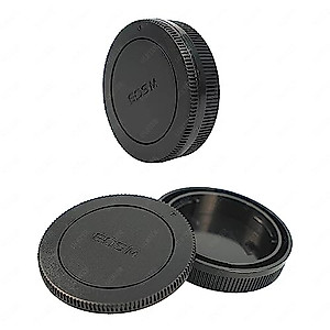 Body Cap & Rear Lens Cover for Canon EOS M50 Mark II M200 M100 M50 M6 Mark II M6 and More Canon EF-M Mount Camera and Lens