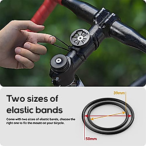 TUSITA 360° Rotation Universal Bike Phone Mount for Universal Stem & Handlebar - Fits 4.7"-6.9" Phones for iPhone 14 13 12 11 Pro Max - Compatible with Garmin Edge GPS