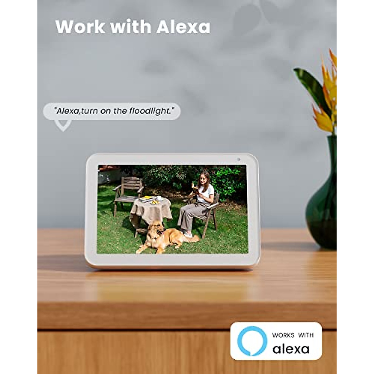 ieGeek Solar Camera Security Outdoor, Floodlight Camera Wireless 2K, Solar Outdoor Home Security Camera with 1200Lumens Flood Light, AI Detection, Color Night Vision, 2-Way Talk, Work with Alexa, IP66