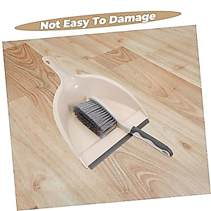 MUCKLILY 1 Set Broom Dustpan Broomstick Hand Held Broom Mini Dustpan and Brush Mini Dust Pan and Brush Portable Broom Household Brooms Handheld Broom and Dustpan Mini Hand Broom Pan Plastic