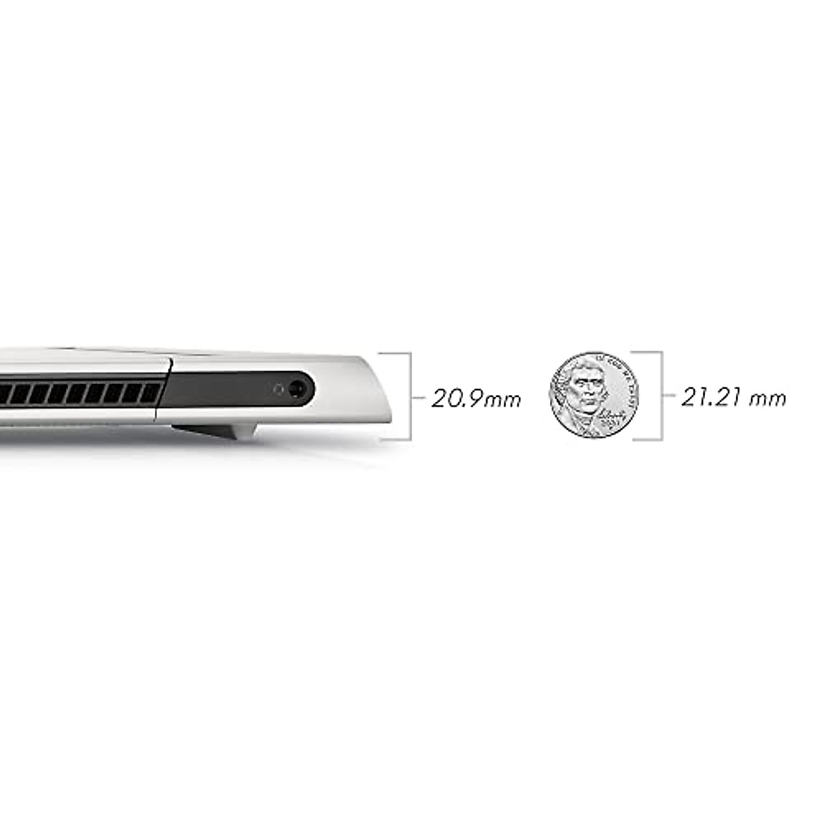 Alienware X17 R2 VR Ready Gaming Laptop - 17.3-inch FHD 360Hz 1ms Display, Core i7-12700H, 16GB RAM, 1TB SSD, NVIDIA GeForce RTX 3070Ti 8GB GDDR6, Bluetooth, Wi-Fi 6, USB-C, Windows 11 Home - White
