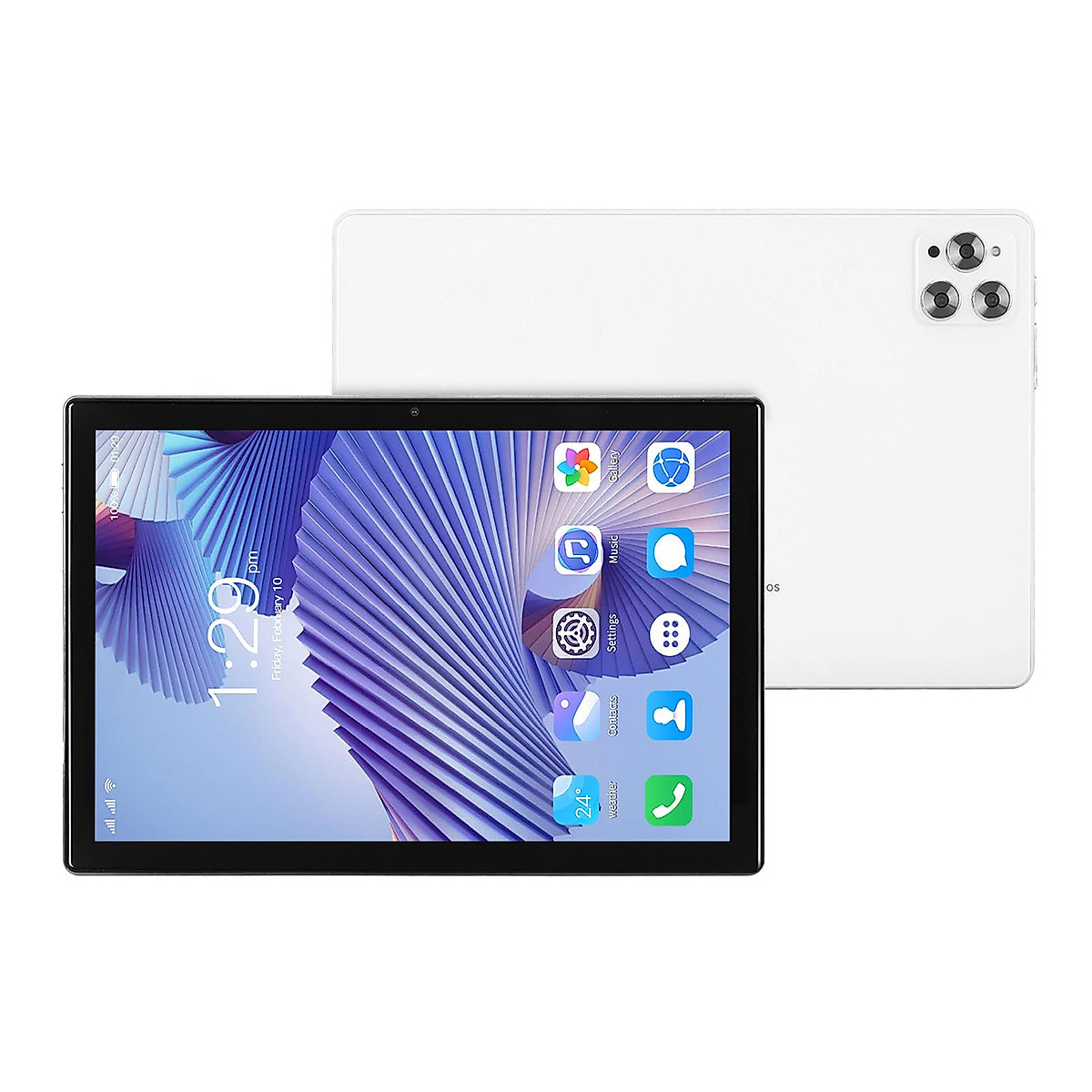 GLOGLOW HD Tablet, Octa Core CPU Business Tablet 10.1in FHD 8GB RAM 256GB ROM Aluminium Alloy for Home (US Plug)