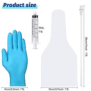 Weewooday 15 Set AI Artificial Insemination Dog Breeding Kit Canine Breeding Kit Dog Semen Collection Bag Disposable Artificial Insemination Pet Supplies (White,27.5 cm)