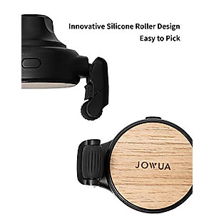 Jowua Invisible Foldaway car Mount for Tesla Model 3 / Model Y, 360° Free Rotation, Silicone Roller Design, Compatible with Phone 13 Pro Max and Other 4.7-6.5'' Smartphones, Model X / S Dashboard