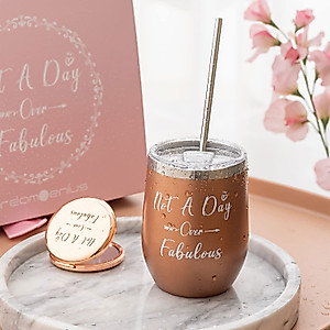 Gifts for Mom, Birthday Gifts for Women Best Friend Sister, Relaxing Spa Wine Tumbler Gifts Baskets for Christmas Day Valentine's Day