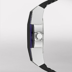 Relic by Fossil Men's Jake Stainless Steel Analog-Quartz Silicone Strap, Black, 22 Casual Watch (Model: ZR11861)