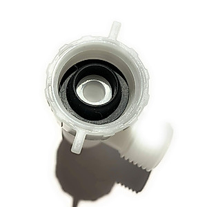 Plastic 7/8"(15/16") x 7/8"(15/16") x 1/2" T adapter connector for Bidet, toilet with Rubber Washer US Specification