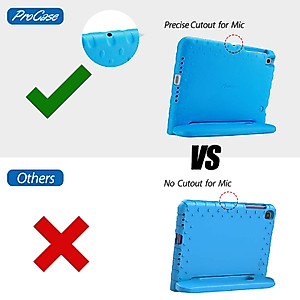 ProCase Kids Case for Galaxy Tab A7 10.4 2020 (T500 T503 T505 T507), Shock Proof Convertible Handle Stand Cover Lightweight Kids Friendly Protective Case for 10.4 inch Galaxy Tab A7 -Blue