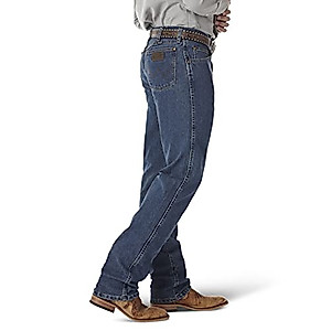Wrangler Premium Performance Cowboy Cut Comfort Wicking Regular Fit Jean, Vintage Stone, 40X32