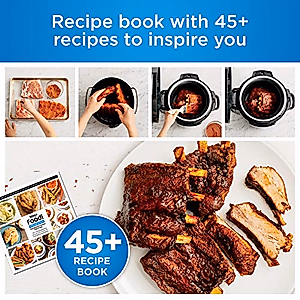 Ninja OP302 Foodi 9-in-1 Pressure, Broil, Dehydrate, Slow Cooker, Air Fryer, and More, with 6.5 Quart Capacity and 45 Recipe Book, and a High Gloss Finish