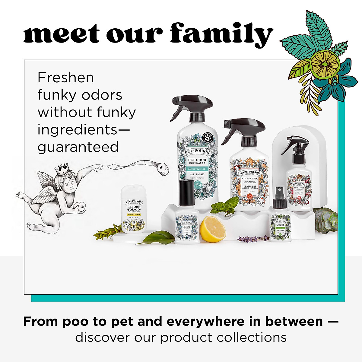 Poo-Pourri Before-You-Go Toilet Spray, Fresh Air, 2 Fl Oz - Jasmine, Fresh Air and Mint